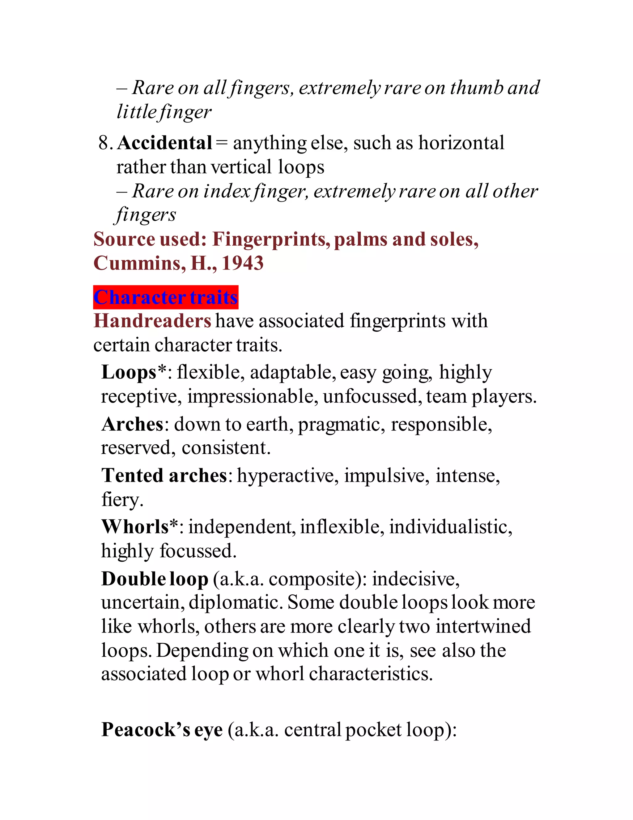 Meaning of fingerprints | DOCX