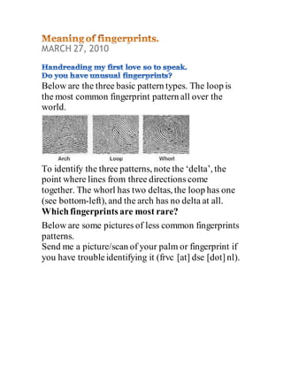 Meaning of fingerprints | DOCX