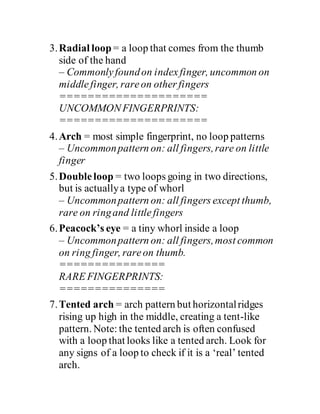 Meaning of fingerprints | DOCX