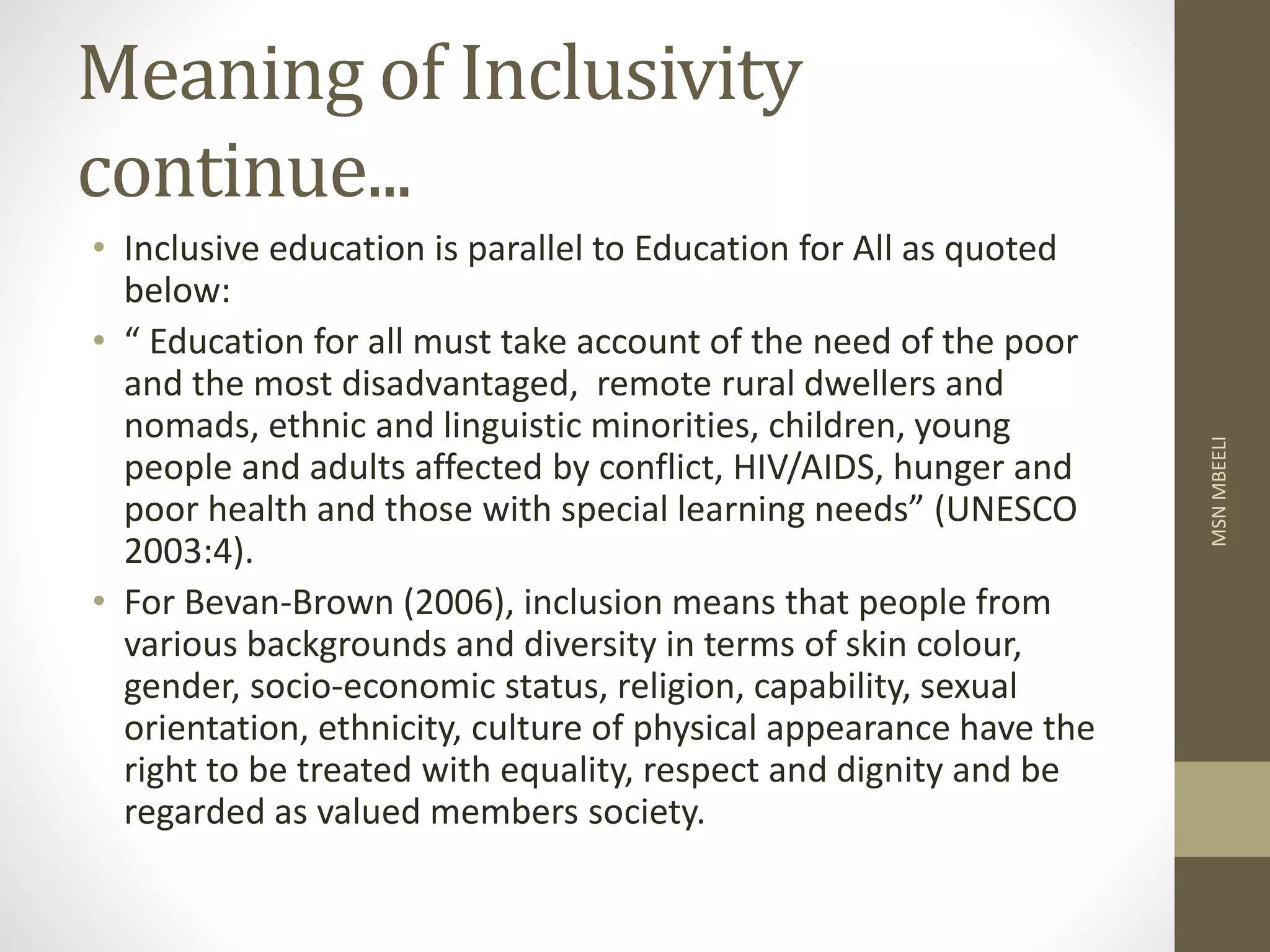Meaning of Inclusivity and Inclusive Education.pptx