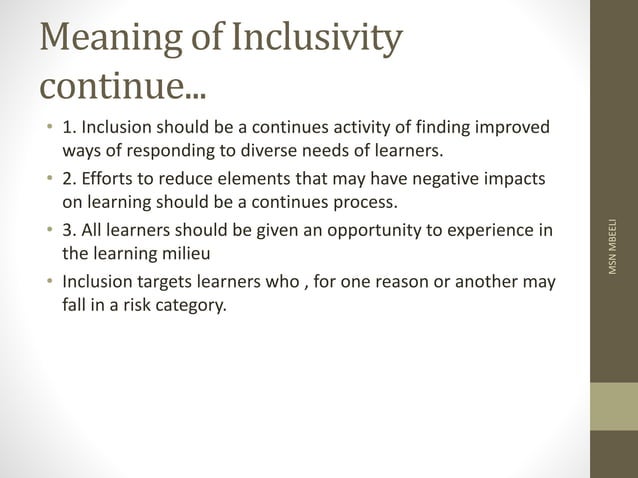 Meaning of Inclusivity and Inclusive Education.pptx