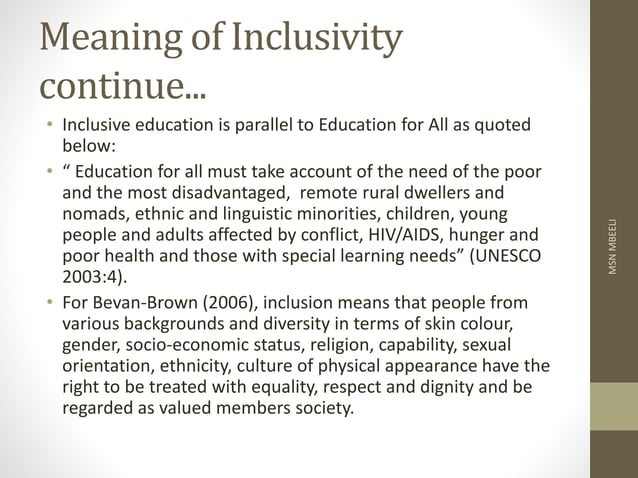 Meaning of Inclusivity and Inclusive Education.pptx