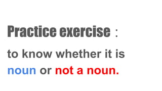 Meaning of noun part 1 | PPTX