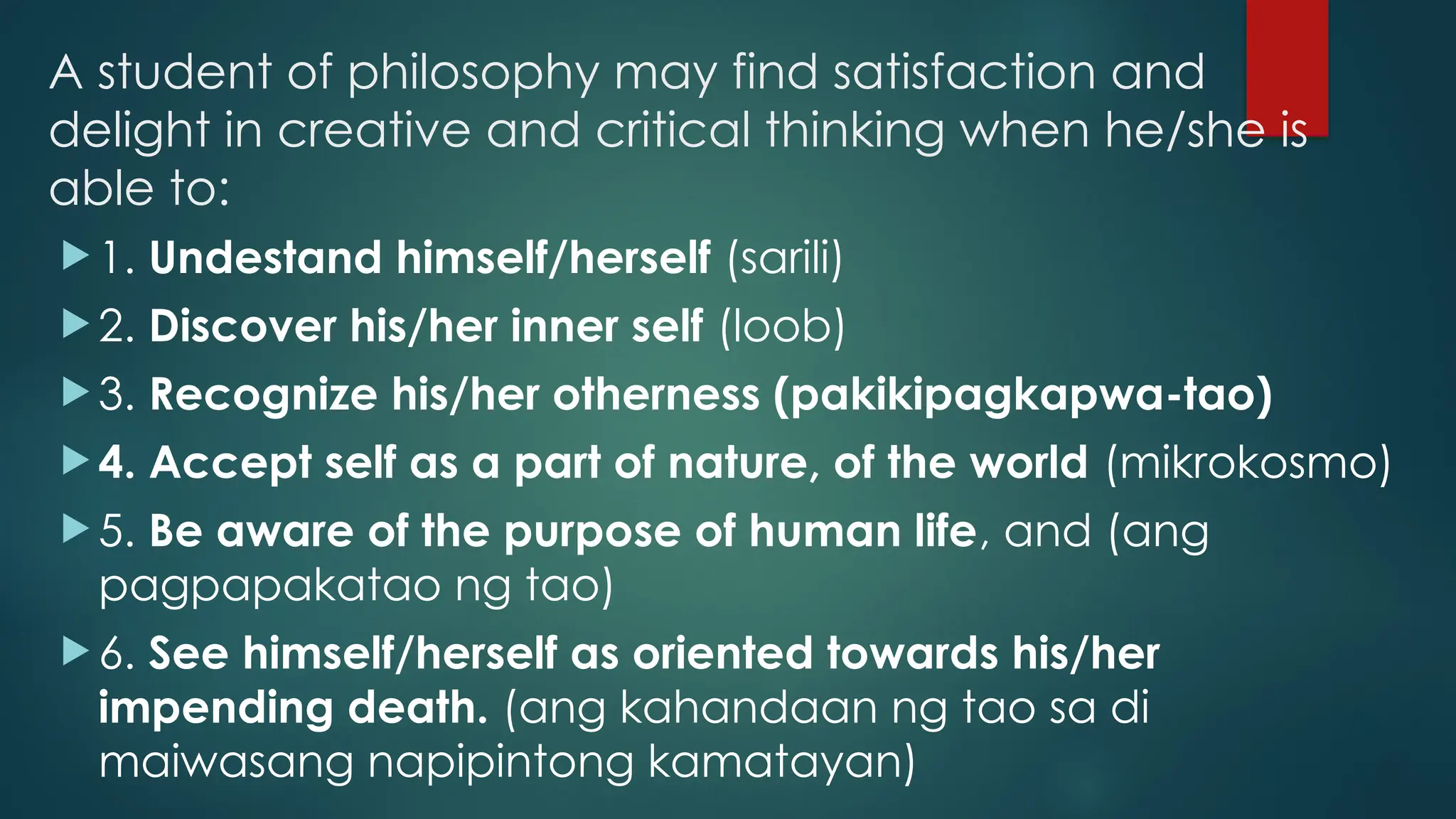 Meaning of Philosophy Lesson 1.pptx Introduction to Human philosophy ...