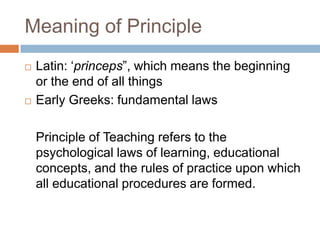 Meaning of prncples | PPT