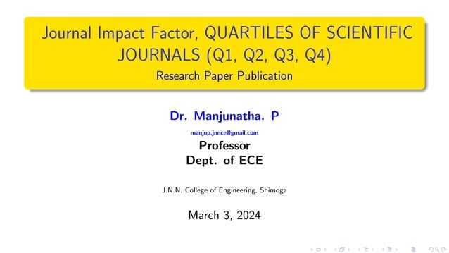 Research paper publications: Meaning of Q1 Q2 Q3 Q4 Journal | PDF ...