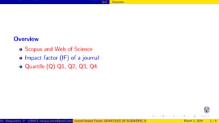 Research paper publications: Meaning of Q1 Q2 Q3 Q4 Journal | PDF