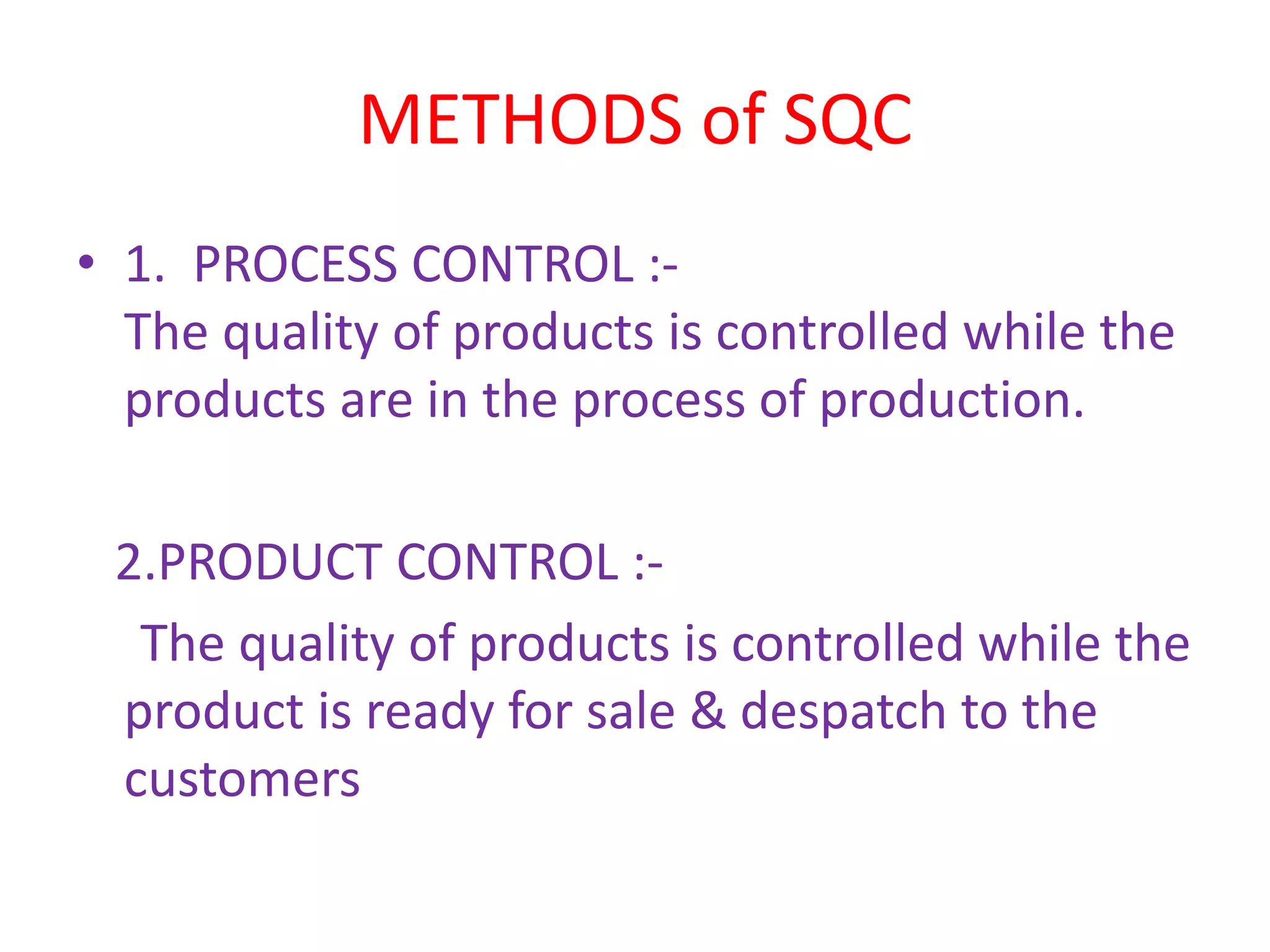 Meaning of sqc | PPTX