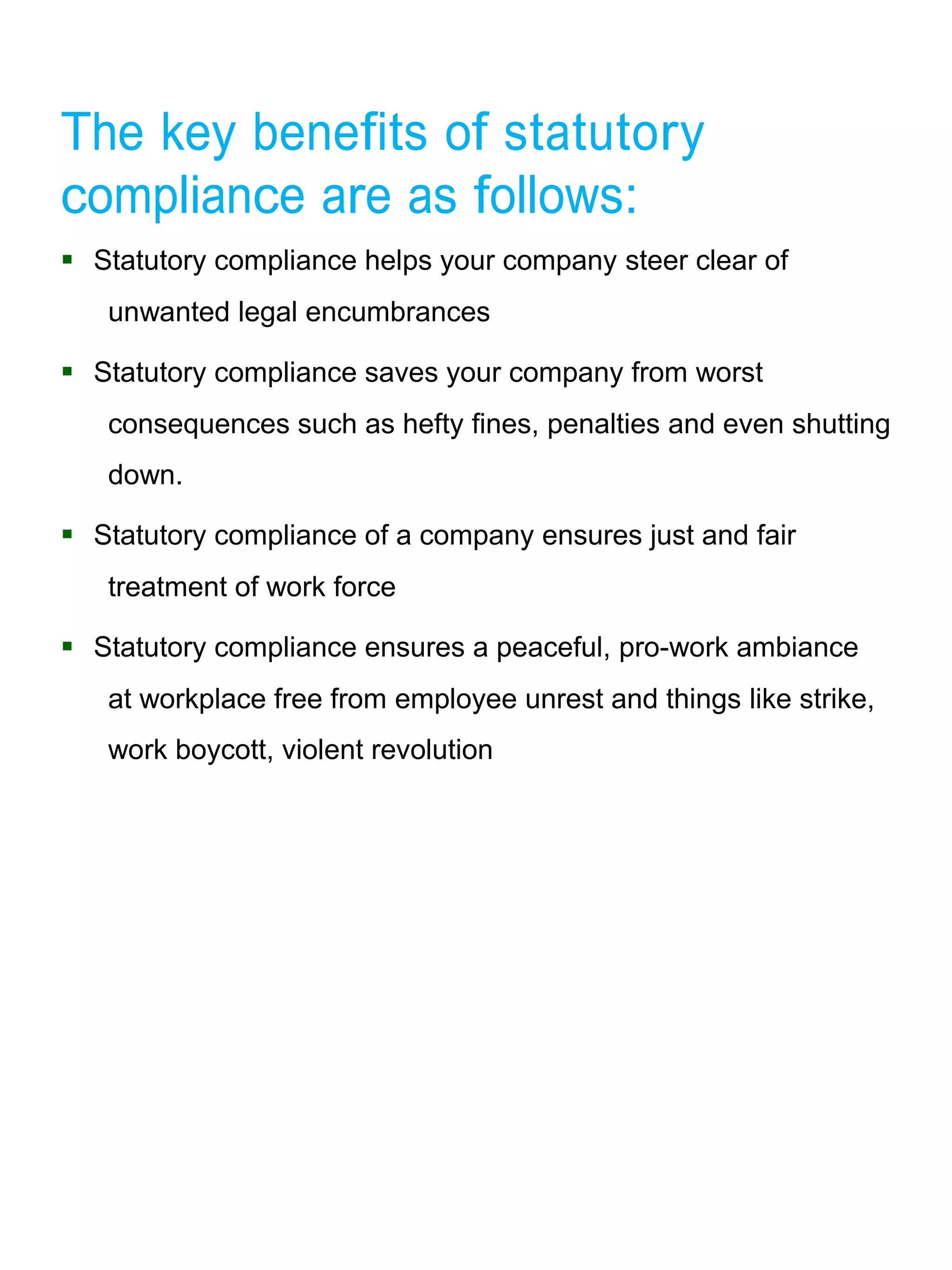 Statutory Compliance | DOC