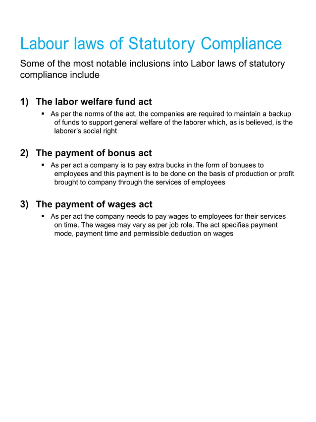 Statutory Compliance | PDF