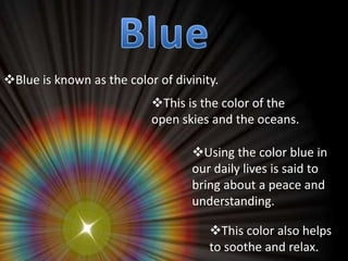 Meaning Of The Colors Of The Rainbow | PPT