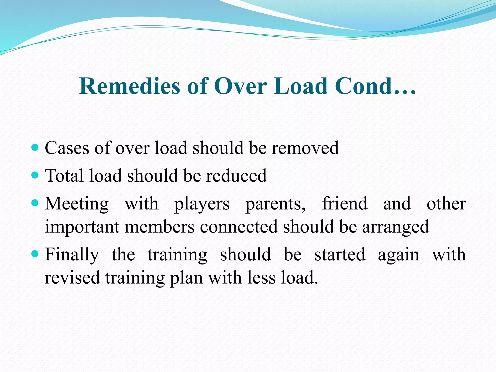 Meaning, principles, causes, symptoms and remidies of over load | PPTX