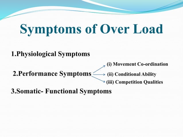 Meaning, principles, causes, symptoms and remidies of over load | PPTX