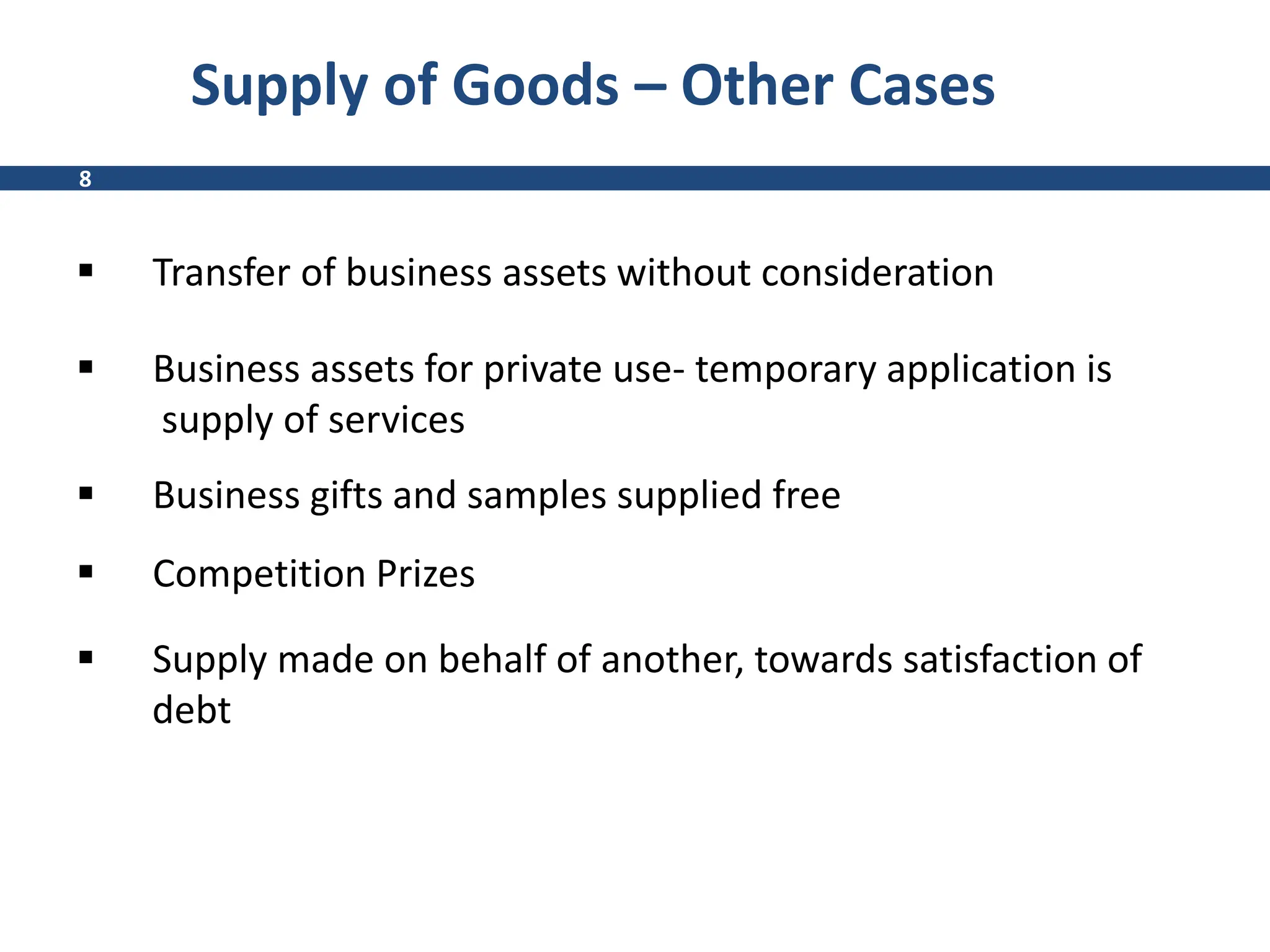Meaning & scope of supply in gst (3).pptx | Personal Taxes | Personal ...