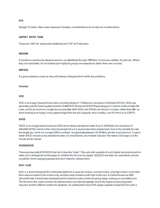 BD/BRrip, DVDrip, R5, PPVrip, TS, etc.. | DOCX