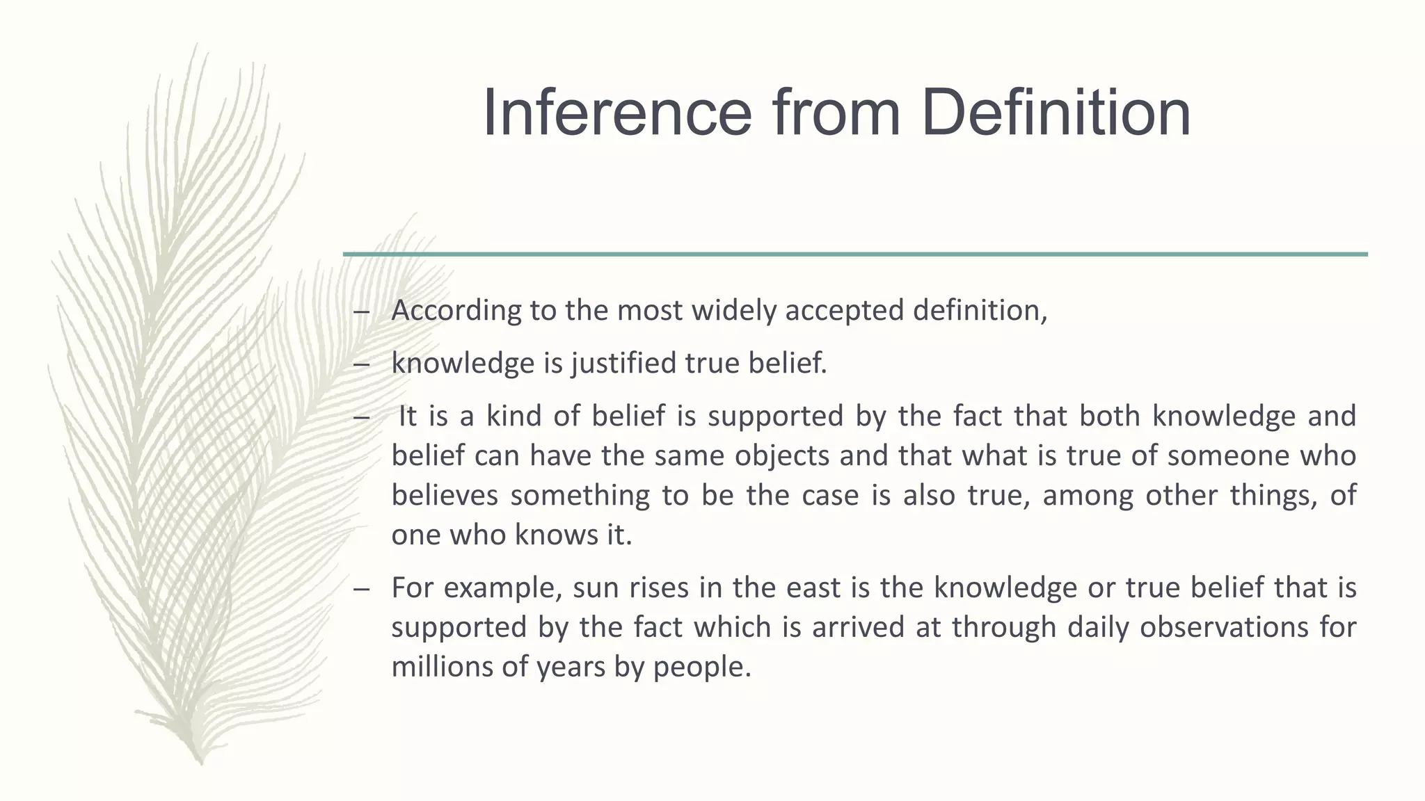 Meaning, sources, types and contestation to knowledge | PPTX