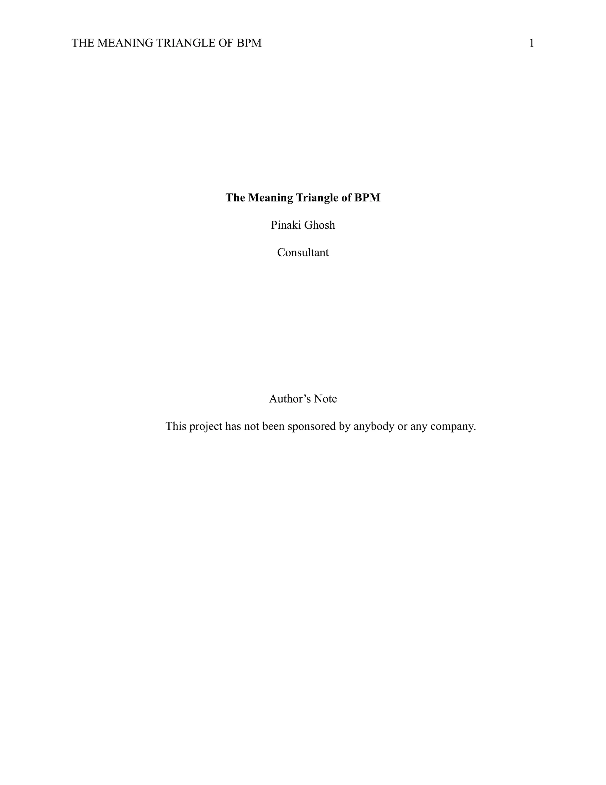 Meaning triangle of bpm | PDF