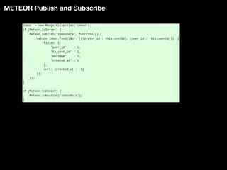 Mean Stack Vs Meteor js | PPT