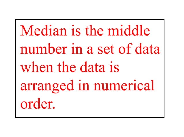 Mean, median, and mode | PPT