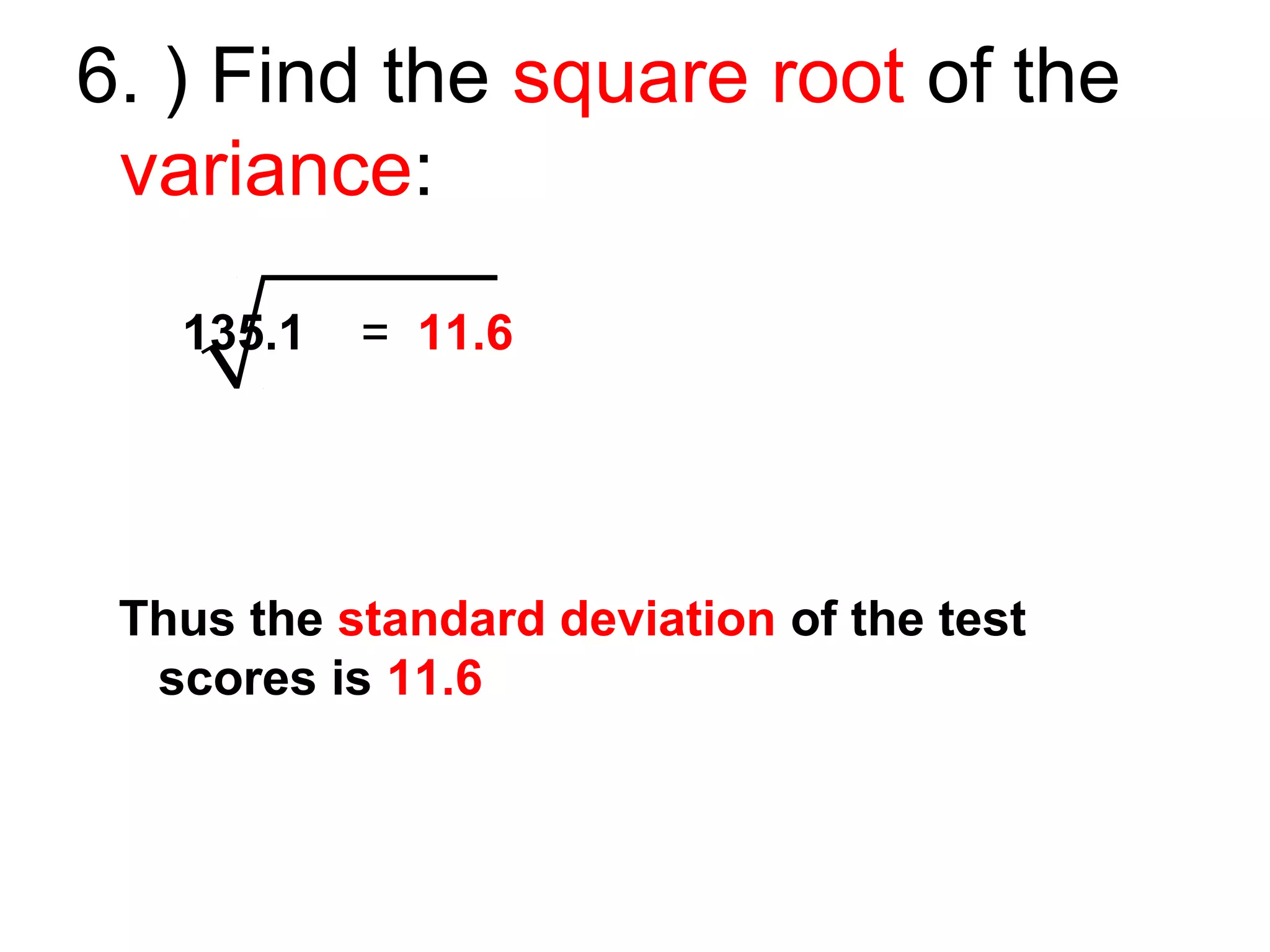 Basic Mean median mode Standard Deviation | PPT
