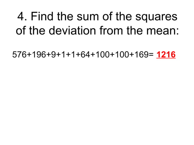 Basic Mean median mode Standard Deviation | PPT | Standardized Testing ...