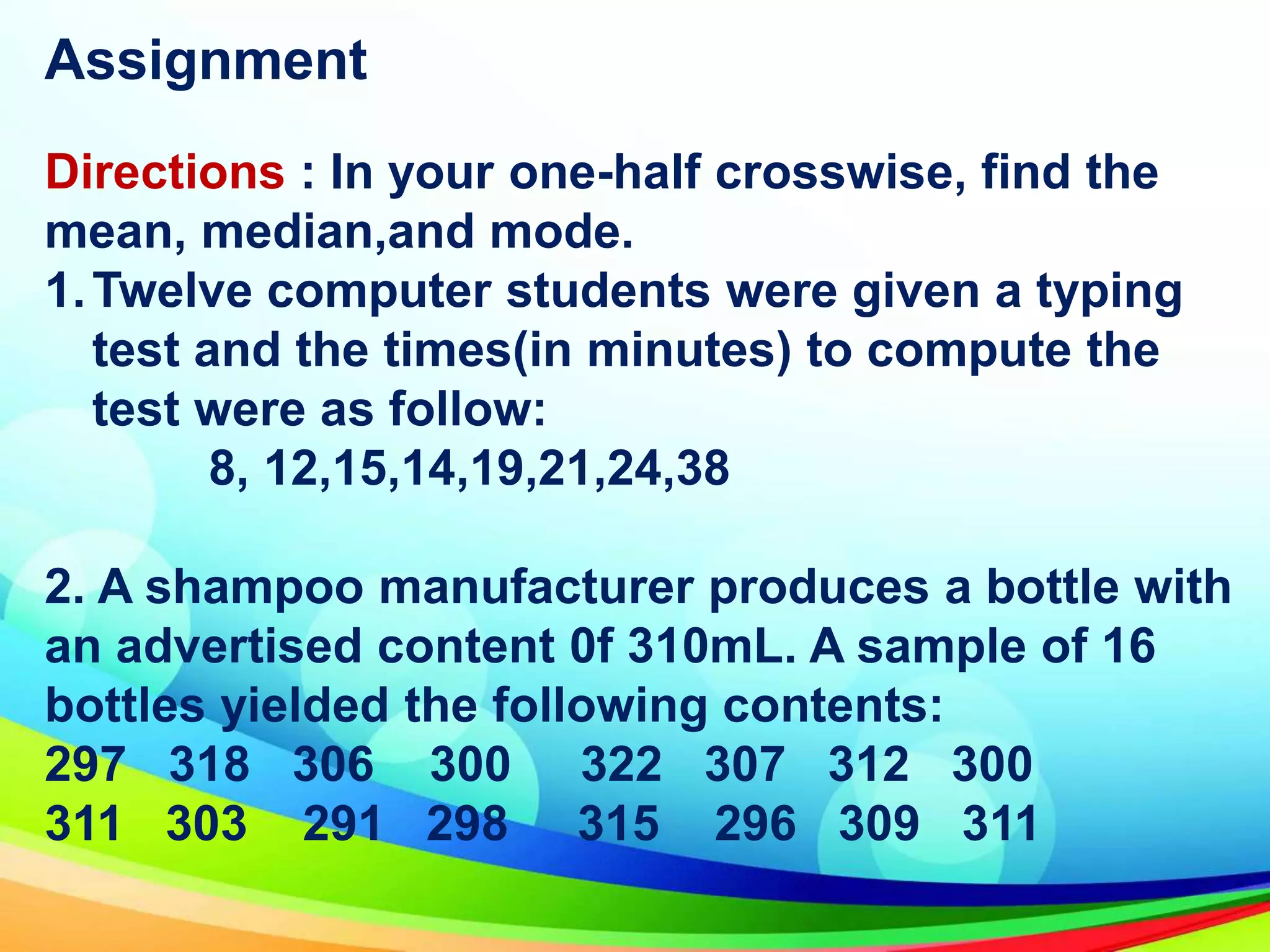 MEAN MEDIAN MODE.ppt