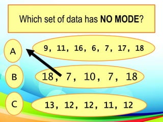 MEAN MEDIAN MODE.ppt
