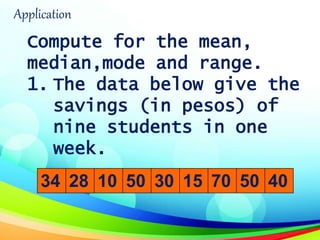 MEAN MEDIAN MODE.ppt