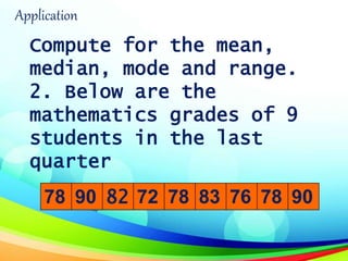 MEAN MEDIAN MODE.ppt