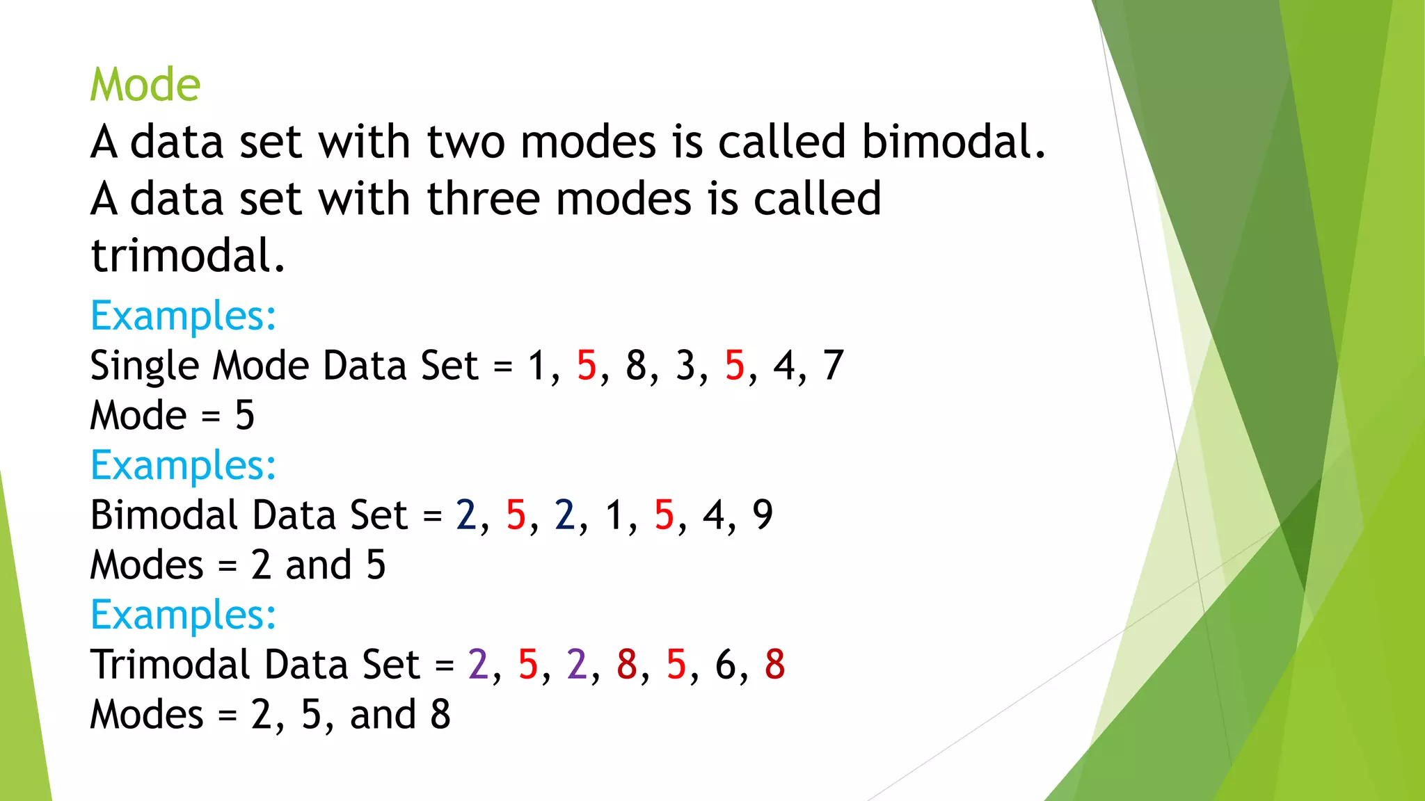 Mean, median, mode 1 | PPTX