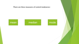 Mean, median, mode 1 | PPT