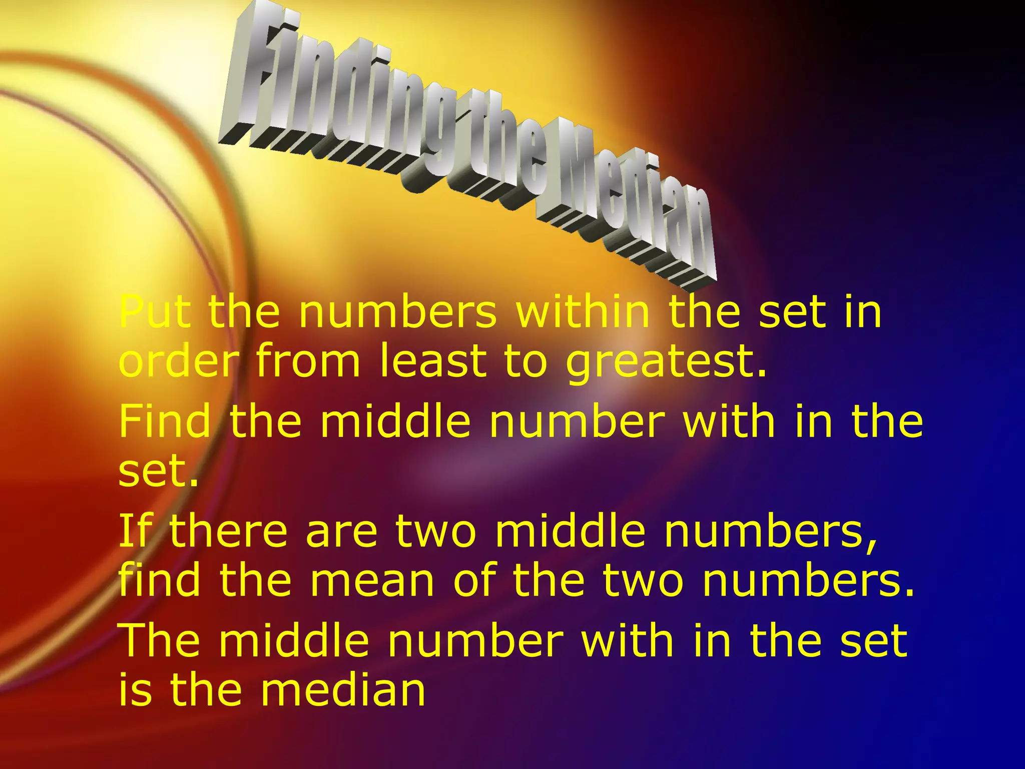 Mean median mode2 | PPT