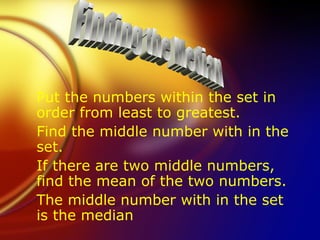 Mean median mode2 | PPT