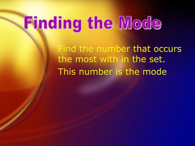 Mean median mode2 | PPT
