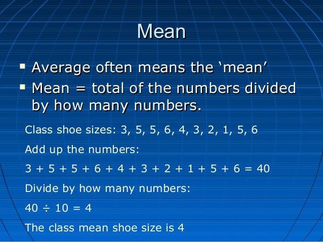 Mean median mode_range