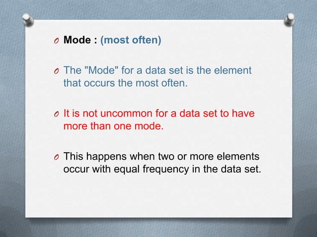 Mean, median, mode, & range ppt | PPTX