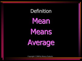 Nursing Research Statistics Mean, Mode, Median.ppt