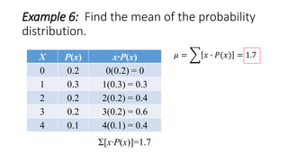 Mean of a discrete random variable.ppt