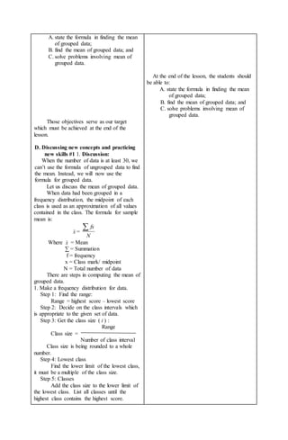 Mean of grouped data.docx