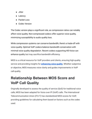 Mean Opinion Score or MOS_ What it Means and Why it Matters.pdf | Free ...