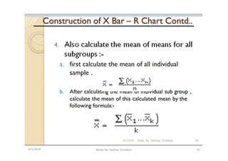 Mean range chart statistical quality chart | PPT