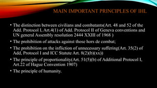 MEANS AND METHODS OF WARFARE UNDER INTERNATIONAL HUMANITARIAN LAW | PPT