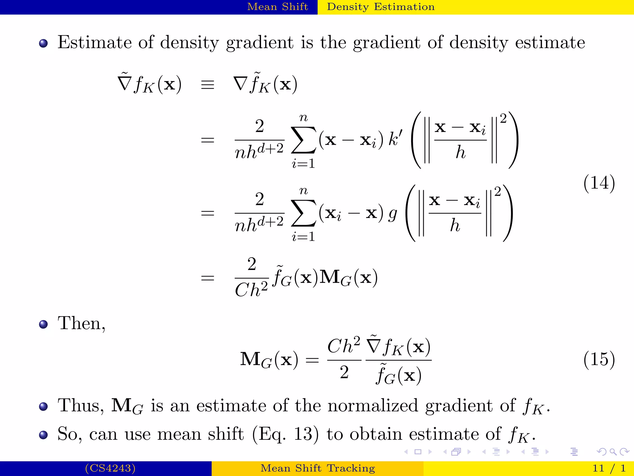 Meanshift Tracking Presentation | PDF