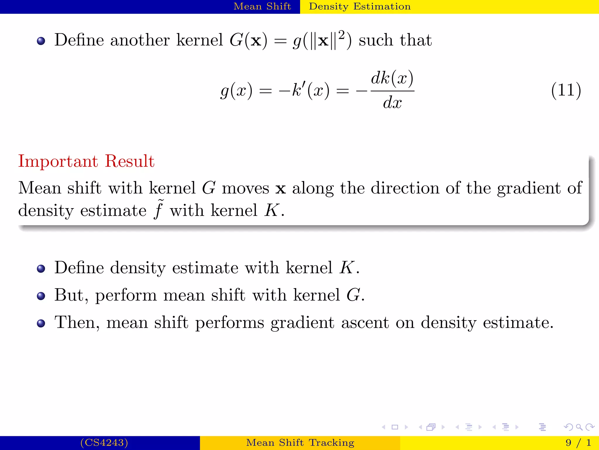 Meanshift Tracking Presentation | PDF