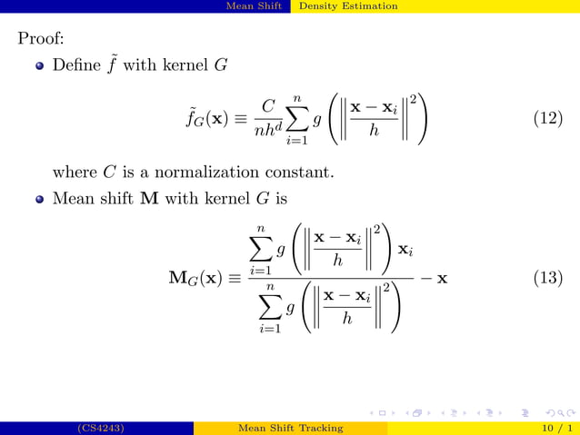 Meanshift Tracking Presentation | PDF | Technology & Computing