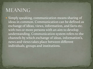 Means of communication | PPTX