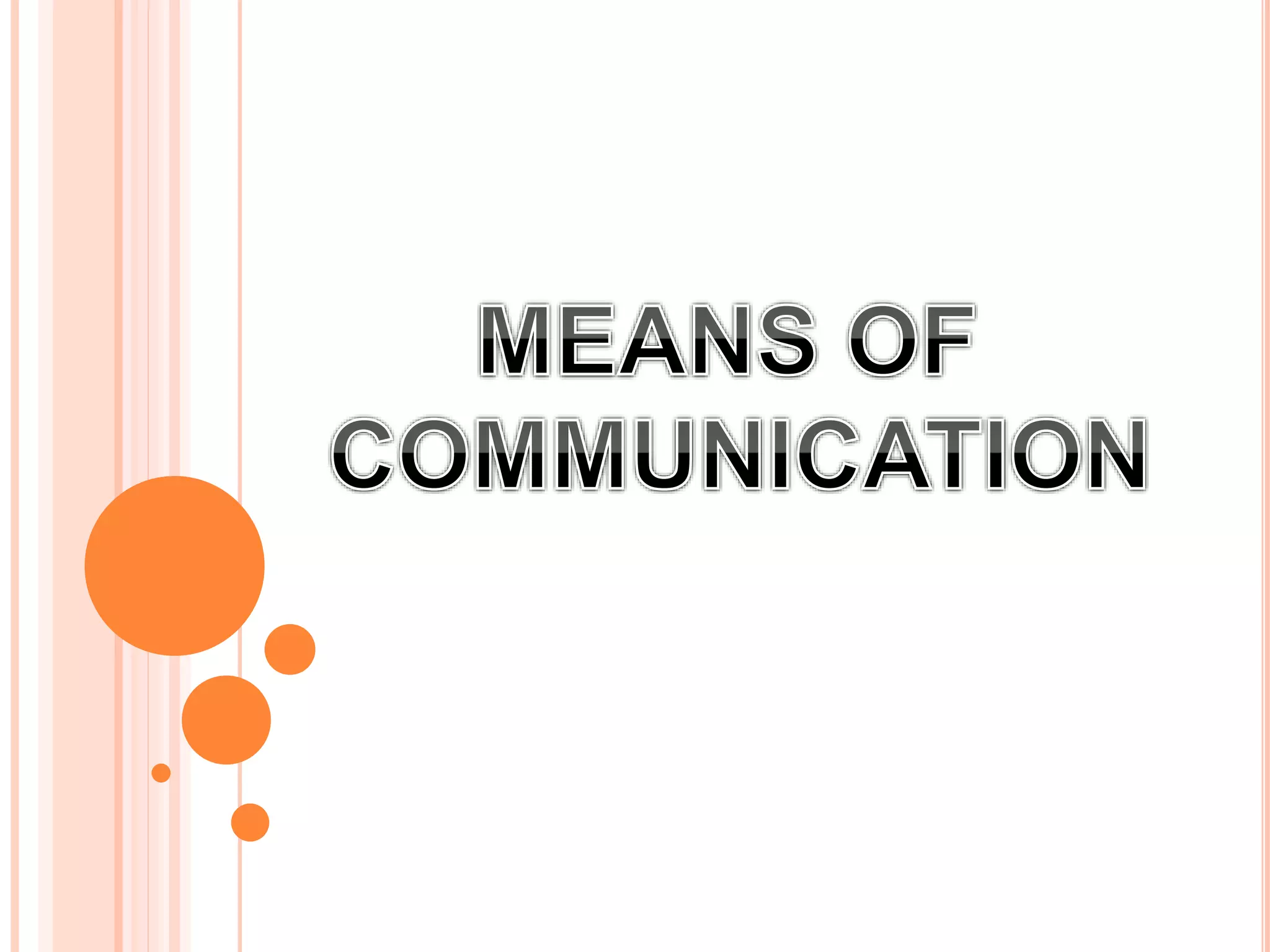 Means of communication | PPTX