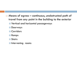 Means of egress | PDF
