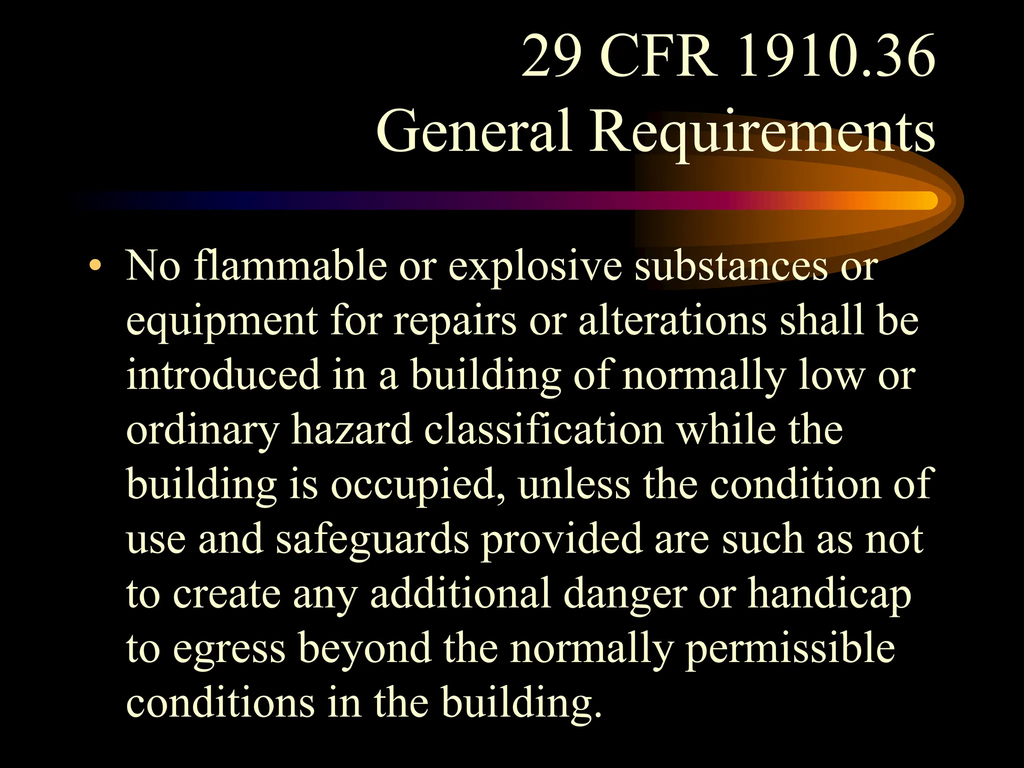 Means_of_egress and escape plan as per osha requrments | PPT