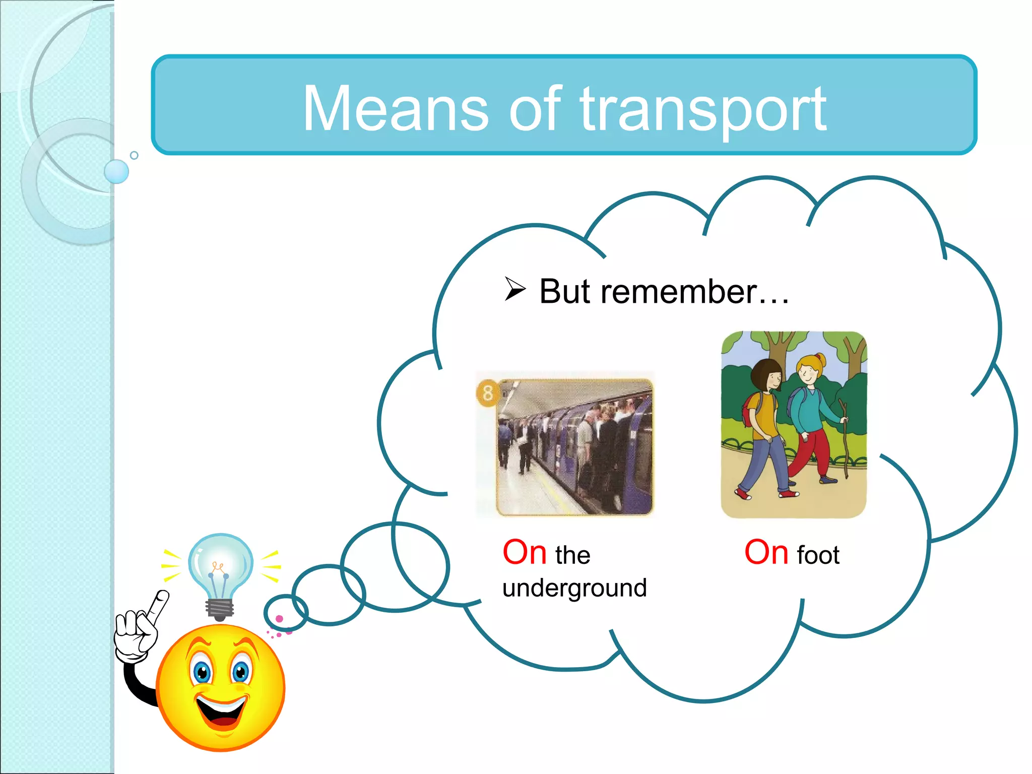 Means Of Transport | PPT